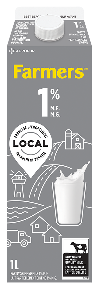 1L FARMERS MILK 1% | Agropur Solutions