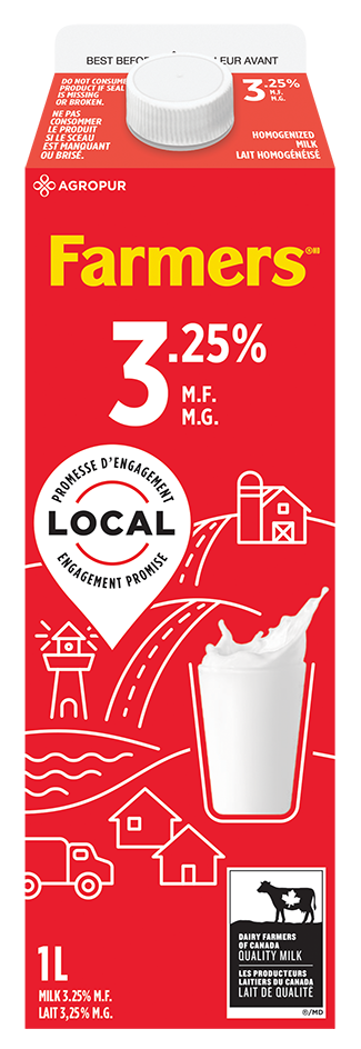1L FARMERS MILK 3.25% | Agropur Solutions