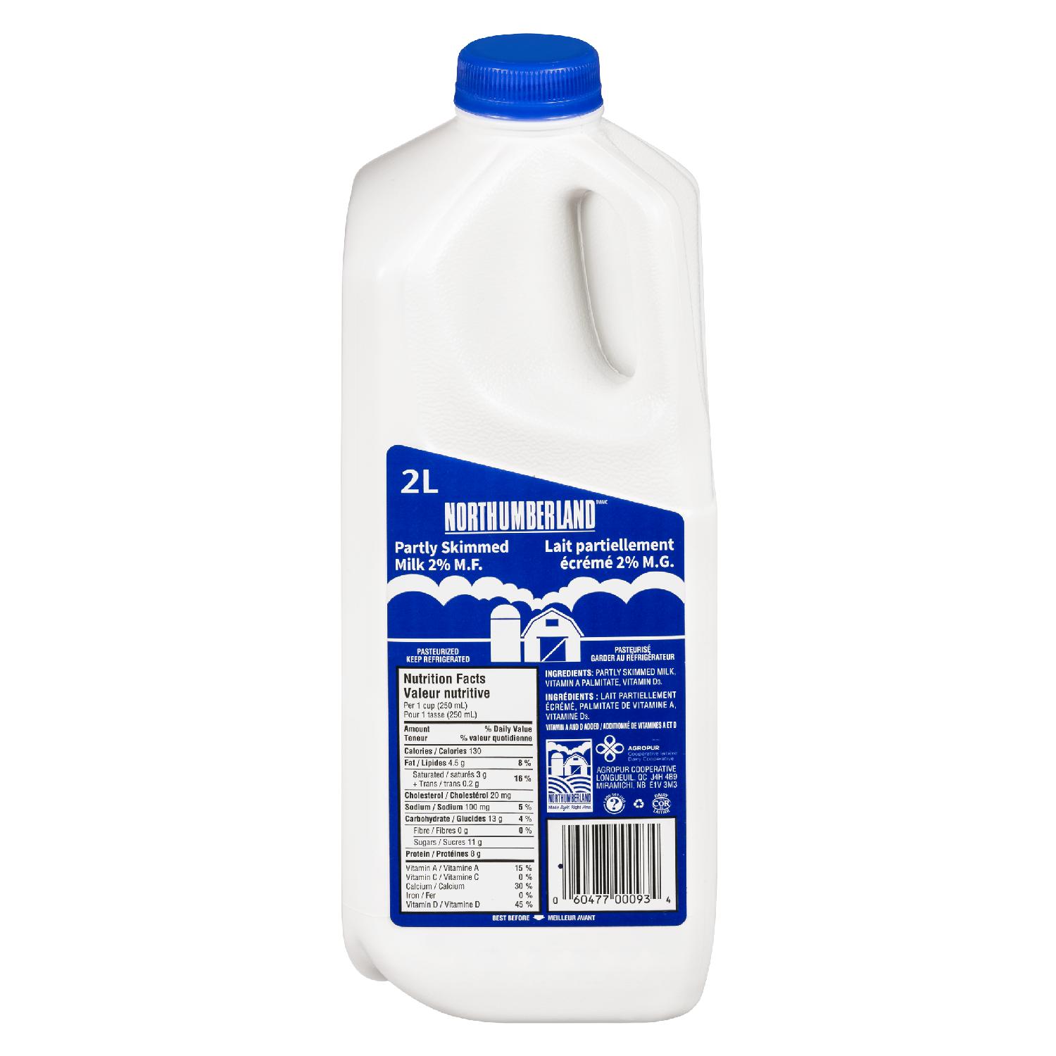 2L NORTHUMBERLAND MILK 2% JUG | Agropur Solutions